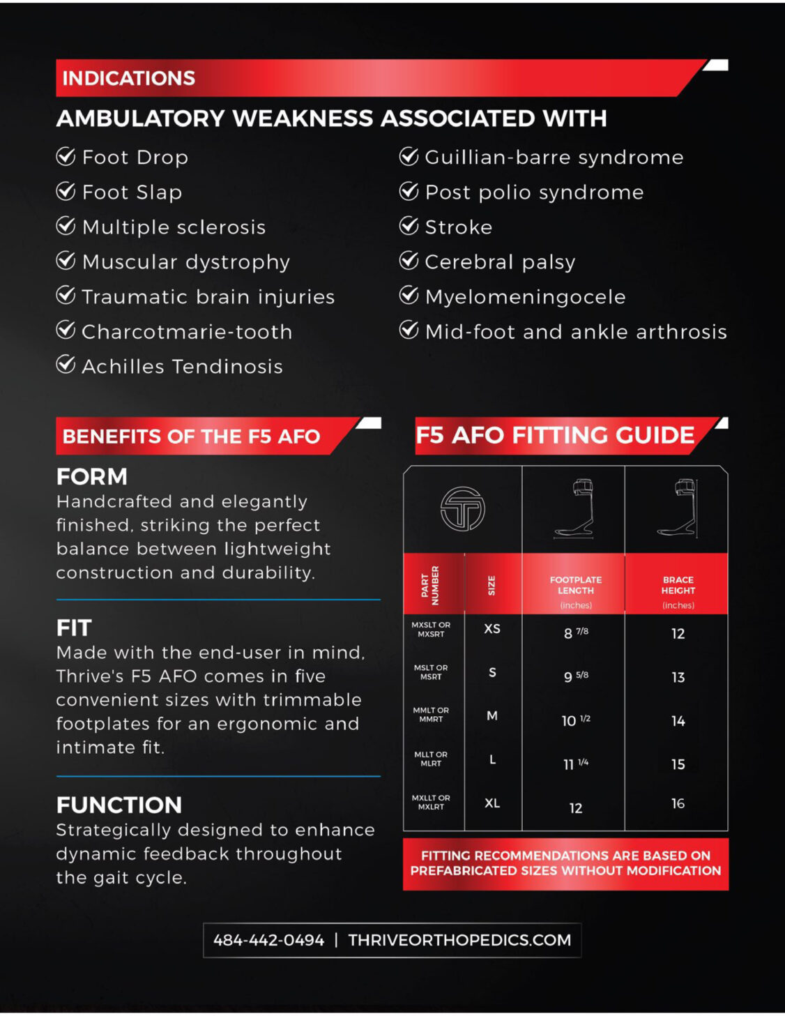 Empire Medical » F-Series AFOs